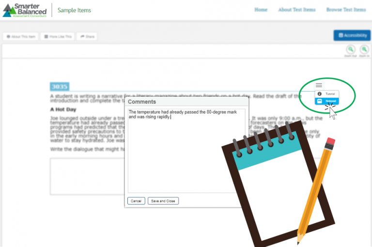 Familiarize Students with Smarter Balanced Universal Test Tools